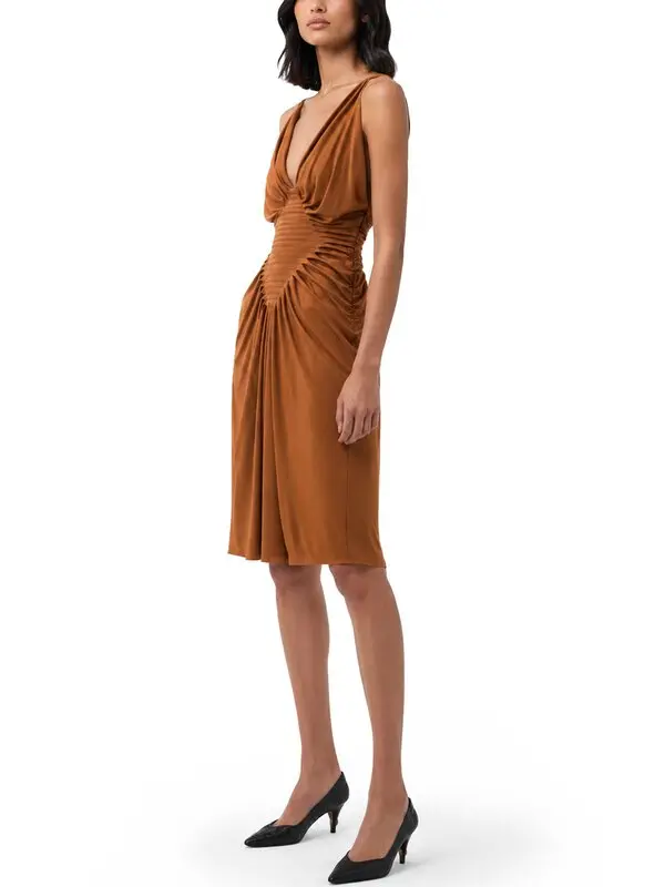 Versace Viscose Jersey Midi Dress