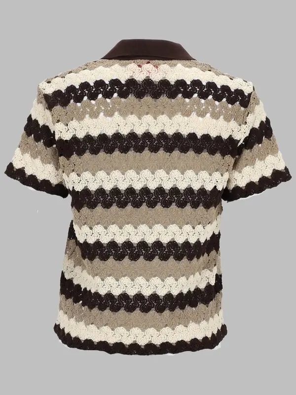 MC2 SAINT BARTH Polo In Cotone Crochet