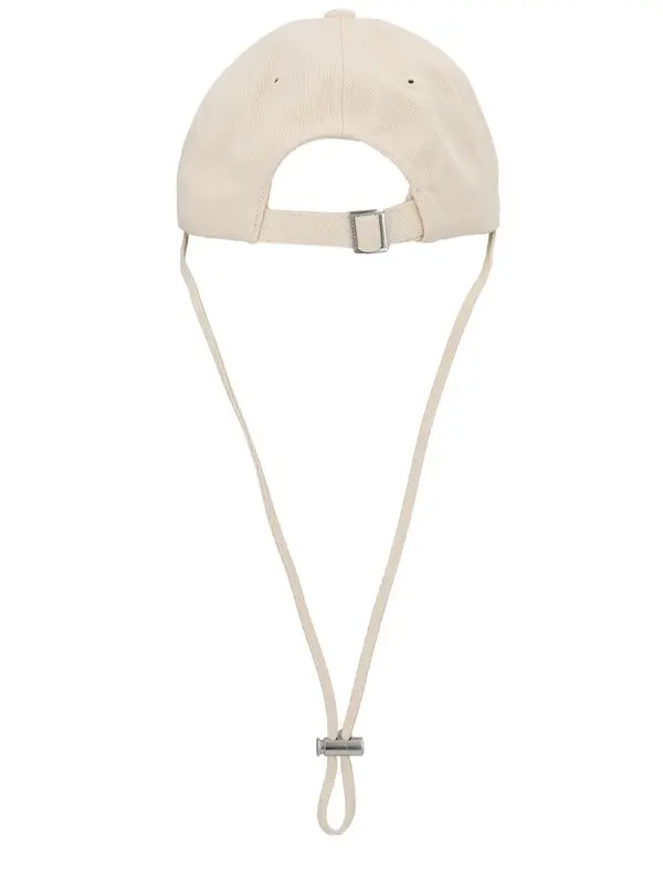 Jacquemus Baseball Cap With Drawstring - White