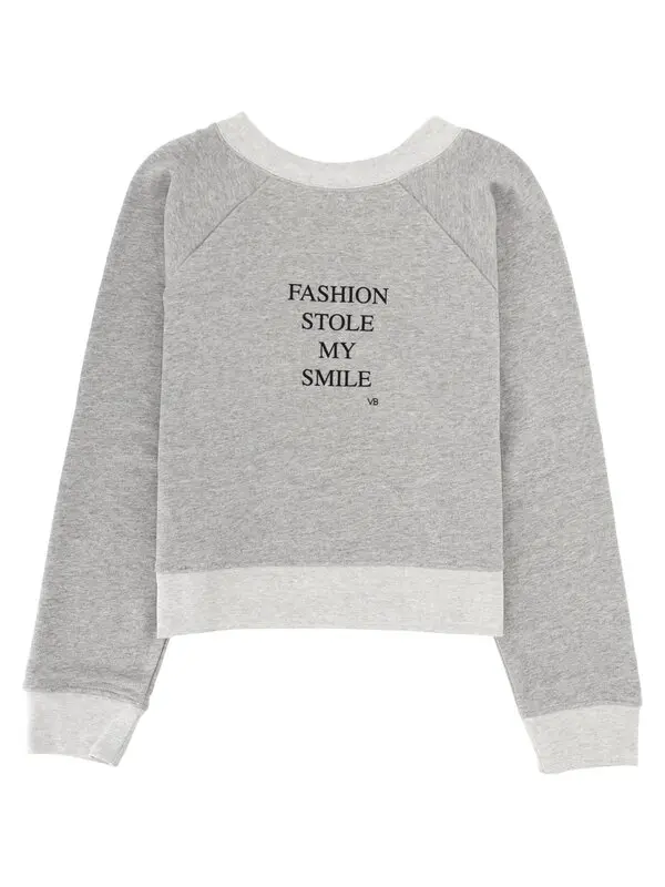 Victoria Beckham Printed Sweatshirt - Grey