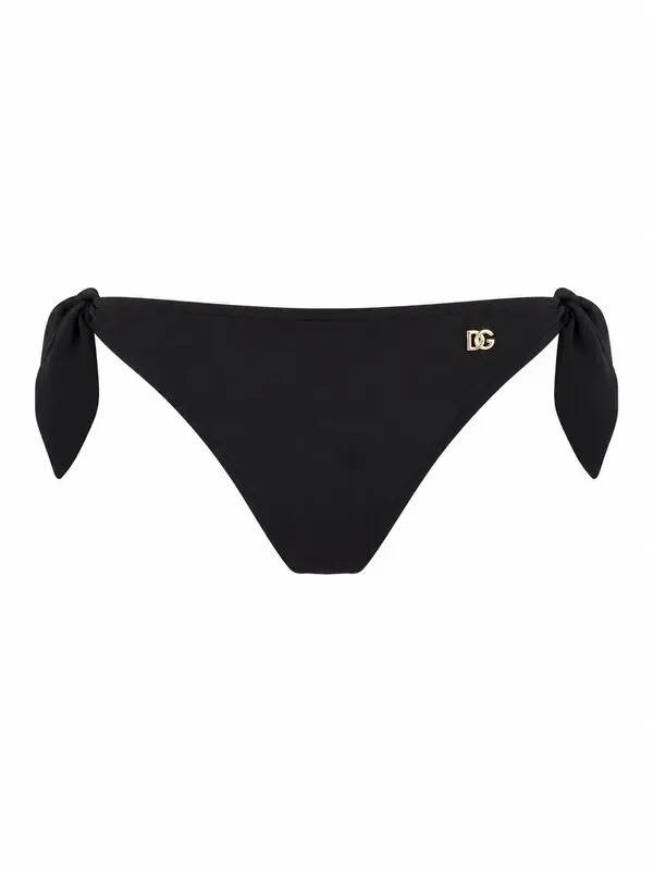 Dolce & Gabbana Bikini Bottom With Side Ties - Black