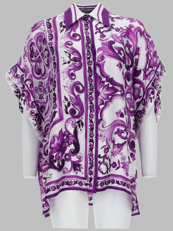Dolce & Gabbana Majolica Print Twill Shirt