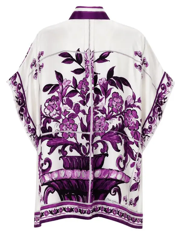 Dolce & Gabbana Majolica Print Twill Shirt