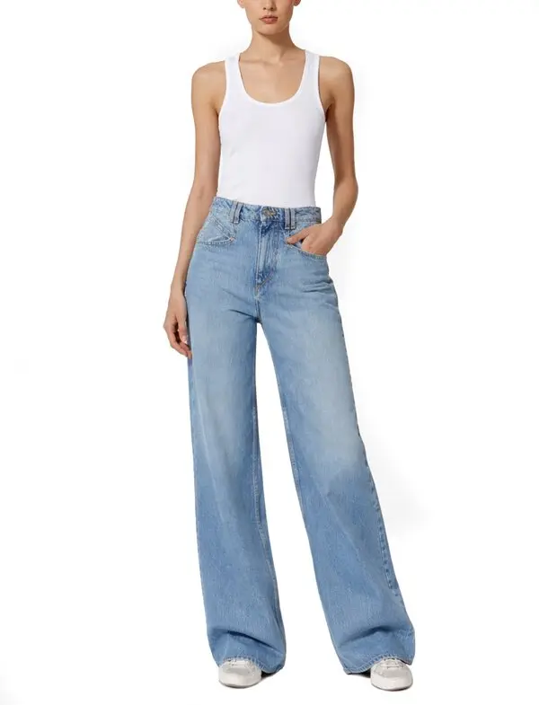 Isabel Marant Étoile Lemony" Wide-leg Denim Trousers