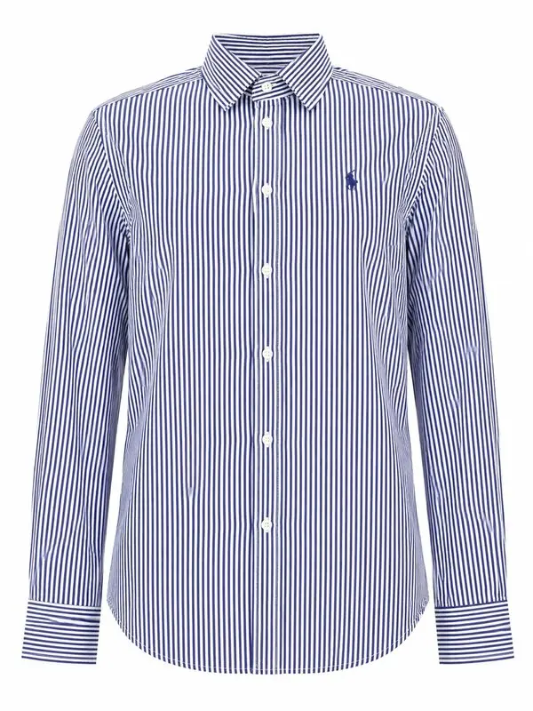 Polo Ralph Lauren Camicia A Righe Con Logo