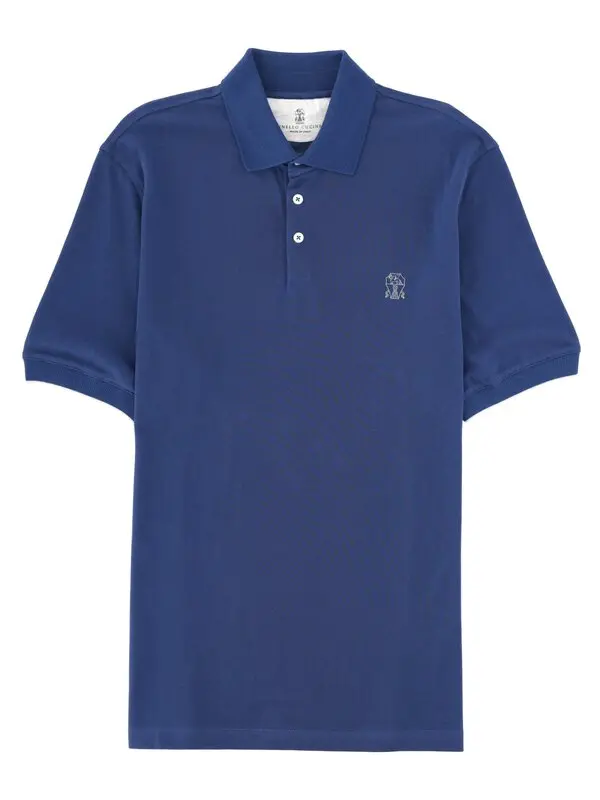 Brunello Cucinelli Polo Con Logo