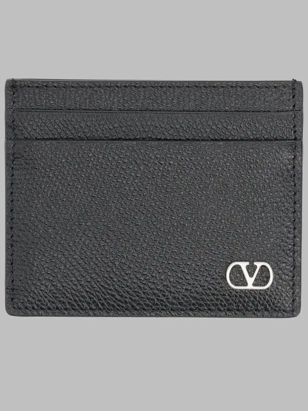 Valentino Garavani Vlogo Card Holder In Leather