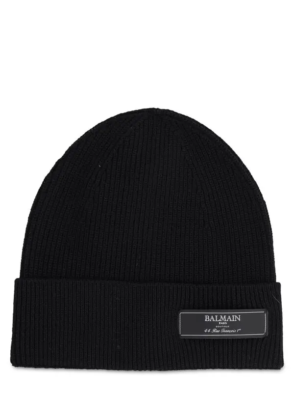 Balmain Berretto Con Patch Logo