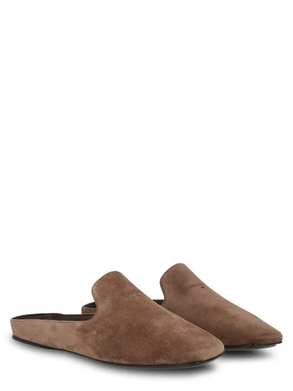 Max Mara Mule "tessile" In Crosta
