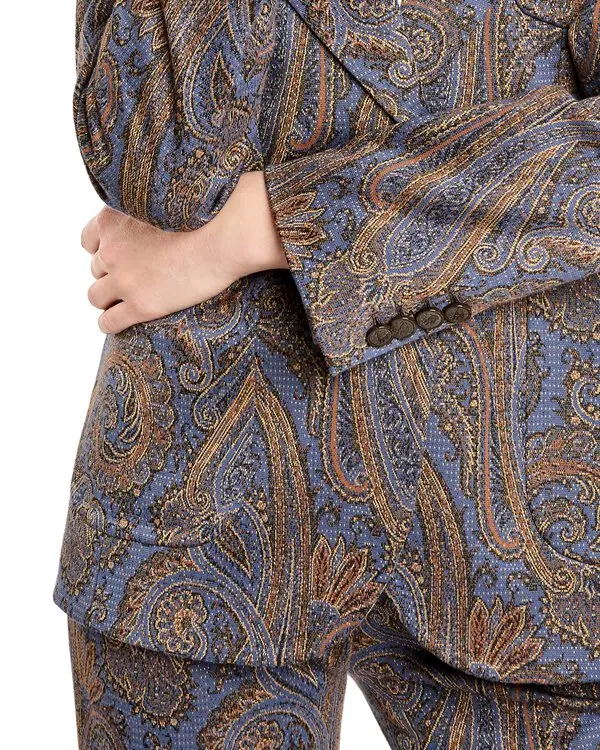 Etro Paisley Peak Lapel Fitted Jacket