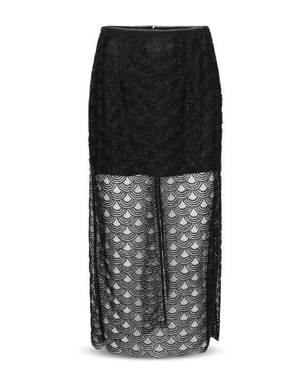ROTATE BY BIRGER CHRISTENSEN Sequin Midi Pencil Skirt