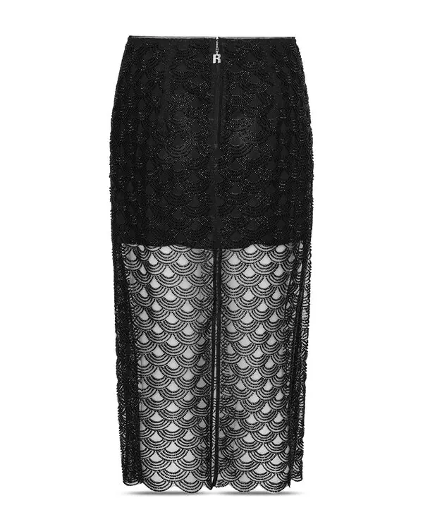 ROTATE BY BIRGER CHRISTENSEN Sequin Midi Pencil Skirt