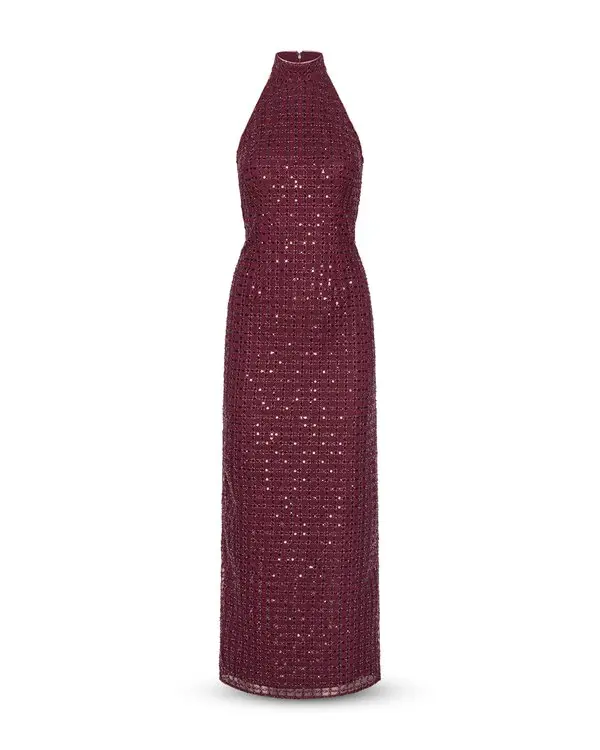 ROTATE BY BIRGER CHRISTENSEN Beaded Maxi Dress