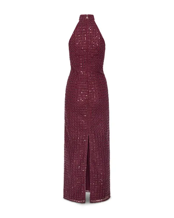 ROTATE BY BIRGER CHRISTENSEN Beaded Maxi Dress