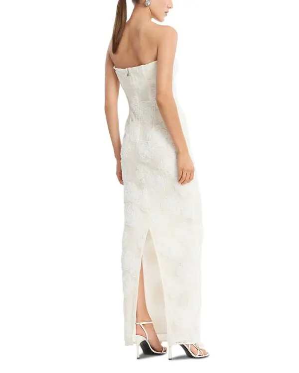ROTATE BY BIRGER CHRISTENSEN Flower Mesh Tube Dress