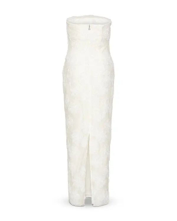 ROTATE BY BIRGER CHRISTENSEN Flower Mesh Tube Dress