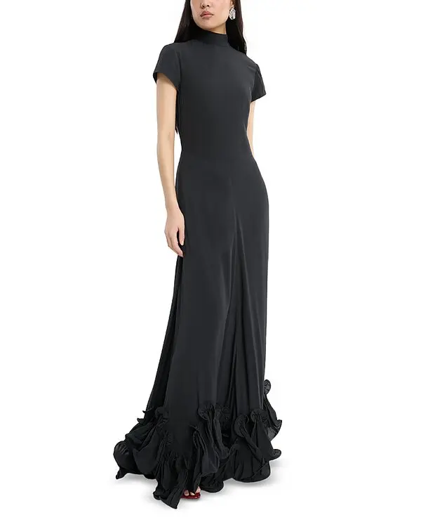 ROTATE BY BIRGER CHRISTENSEN Cap Sleeve Maxi Dress