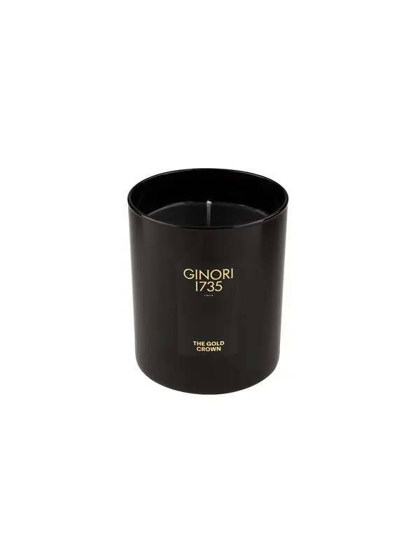 GINORI 1735 Lcdc The Gold Crown Refill Candle - Black