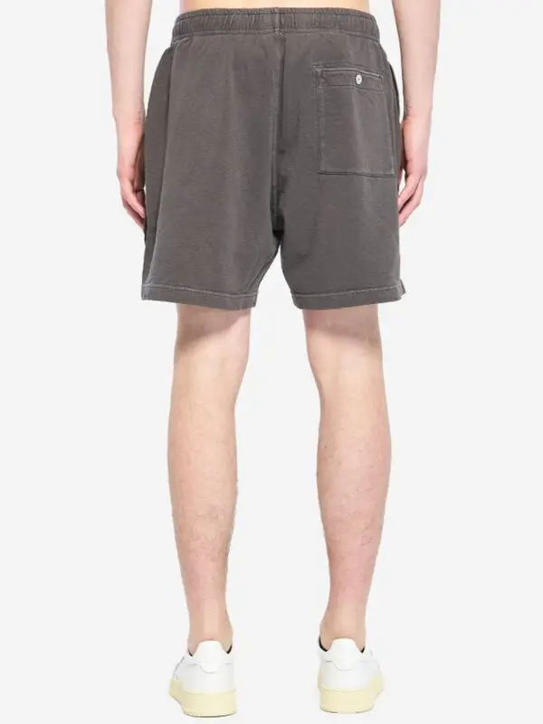 Stone Island Bermuda Shorts In Fleece Cotton