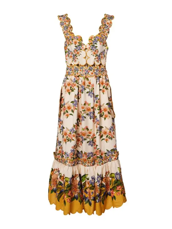 Farm Rio Hilo Dress Floral Maxi Dress - Multi