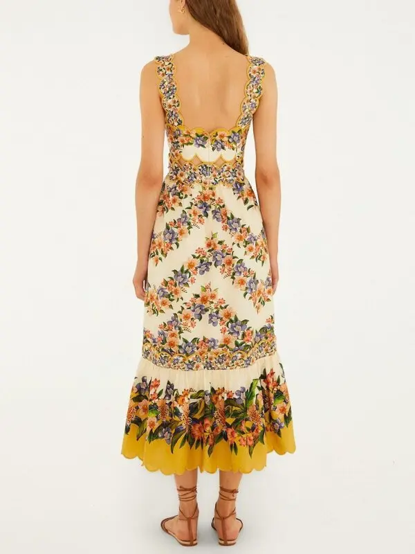 Farm Rio Hilo Dress Floral Maxi Dress