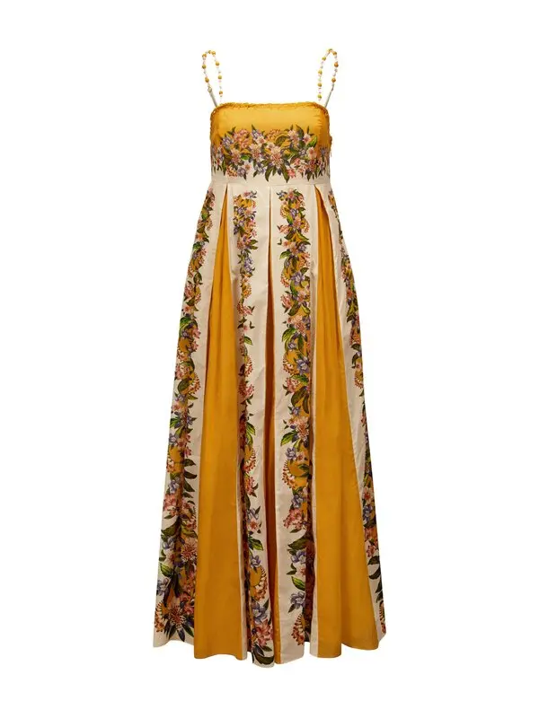 Farm Rio Hilo Maxi Dress With Floral Print