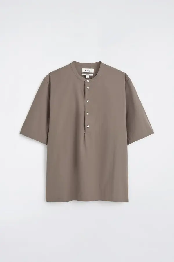 Cos Cotton Henley Shirt