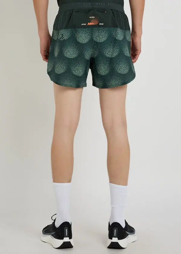 Nike Stride Dri-fit Printed Running Shorts - Green
