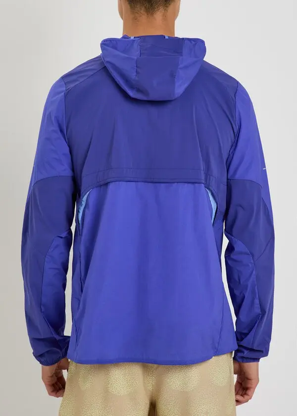 Nike Dri-fit Hooded Stretch-nylon Running Jacket