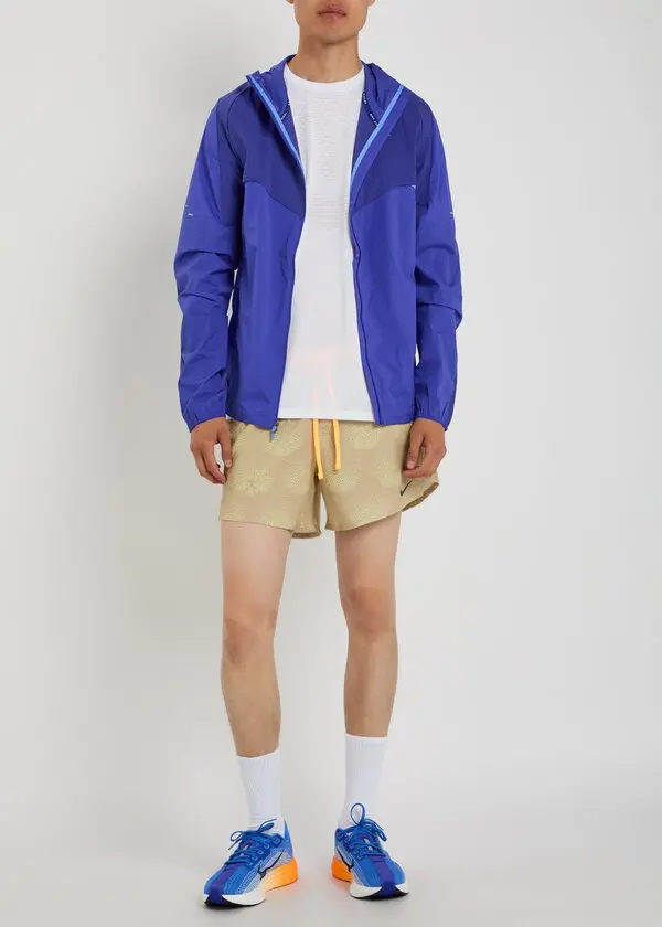 Nike Dri-fit Hooded Stretch-nylon Running Jacket