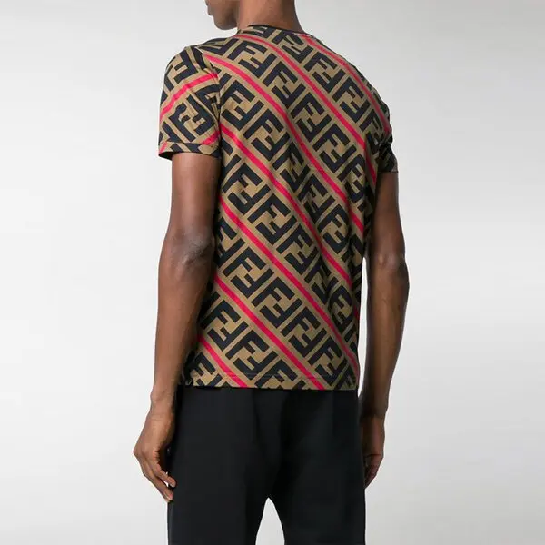 Fendi Ss21 Ff Pattern Printing Short Sleeve