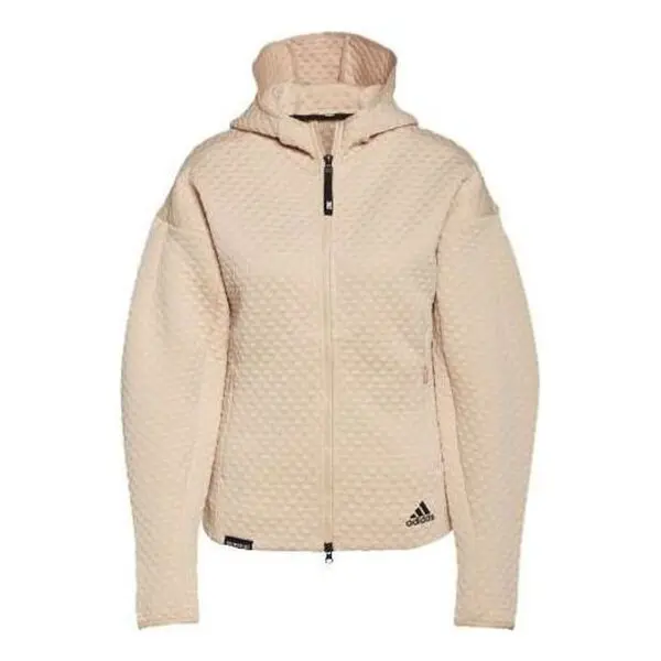 Adidas Z.n.e. Sportswear Full Zip Quilted Hoodie - Pink