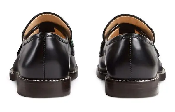Gucci Loafers With Web Detail And Tassel Embellishment