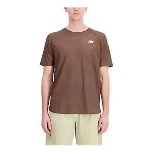 NEW BALANCE Q Speed Jacquard T-shirt Asia Sizing - Brown