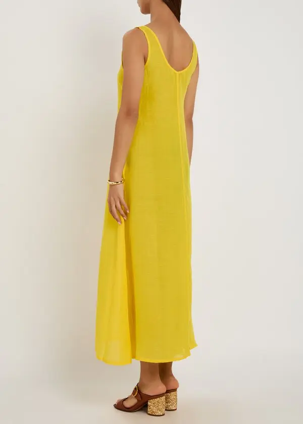 Giuliva Heritage Priscilla Sheer Woven Midi Dress