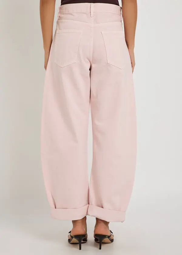 FRAME The Bubble Barrel-leg Jeans