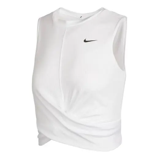 Nike Dri-fit Cropped Vest - White