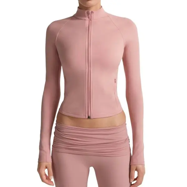 Nike X Skims Matte Mock Neck Full Zip Jacket - Himalayan