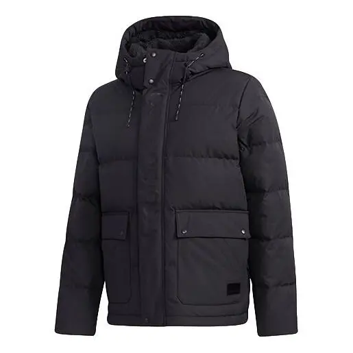 Adidas Neo Padded Hooded Down Jacket - Black
