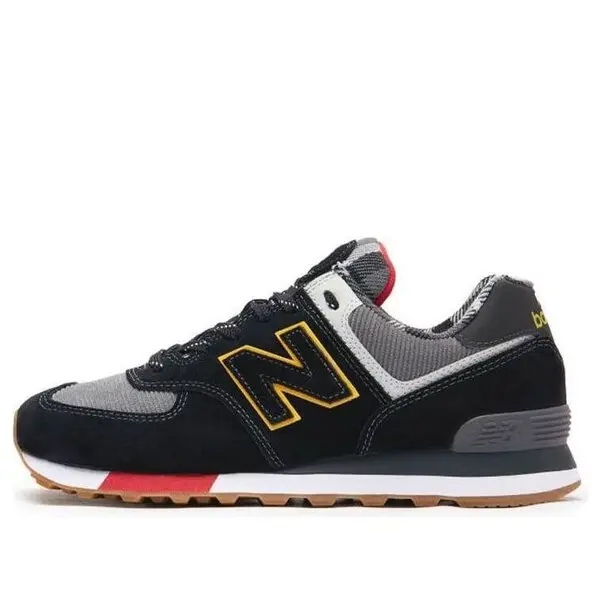 NEW BALANCE 574 "black Plaid" Sneakers - Black/gray