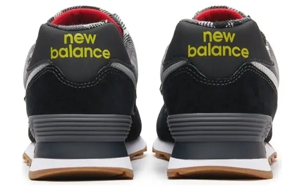 NEW BALANCE 574 "black Plaid" Sneakers - Black/gray