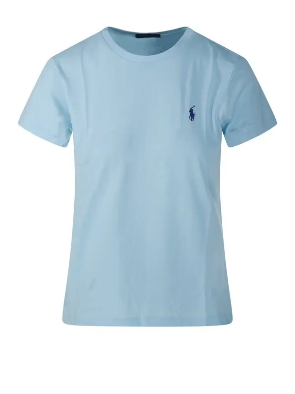 Polo Ralph Lauren Logo Embroidered Crewneck T-shirt - Blue