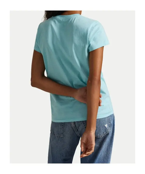 Polo Ralph Lauren Crewneck T-shirt With Embroidered Logo - Blue