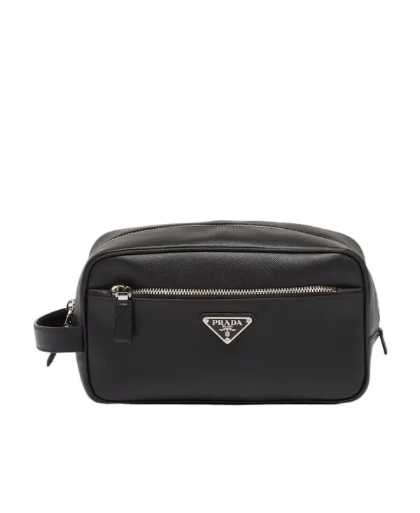Prada Saffiano Leather Travel Pouch