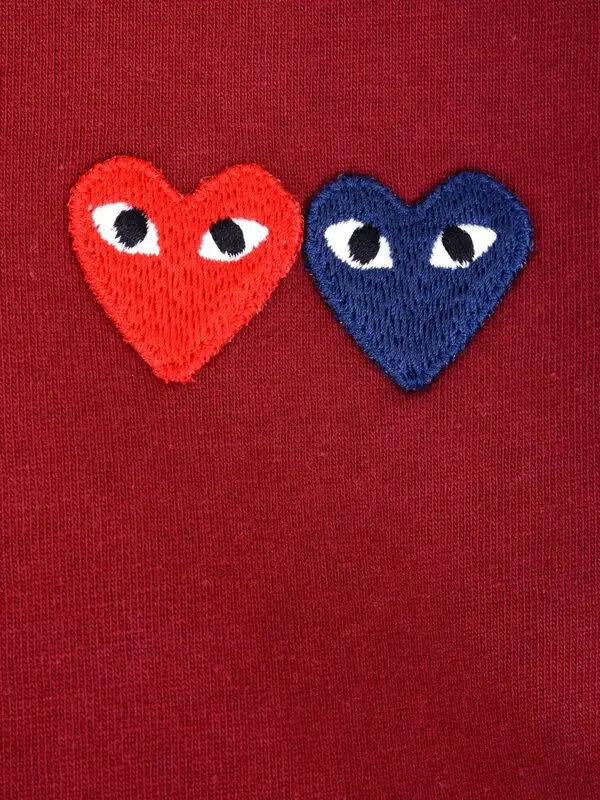 Comme Des Garçons Comme Des Garons Play Double Heart Crewneck T-shirt