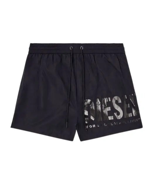 DIESEL® Mario-34-d-core Logo Printed Drawstring Swim Shorts