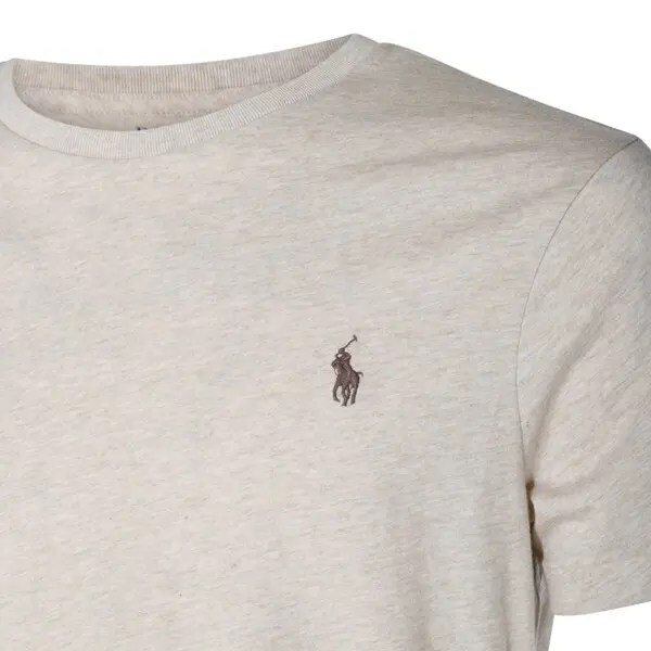 Polo Ralph Lauren Logo Embroidered Crewneck T-shirt - Beige