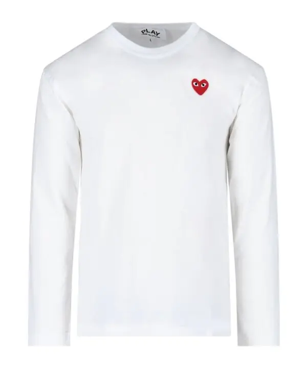 Play Comme Des Garcon Long-sleeved Crewneck T-shirt With Logo - No