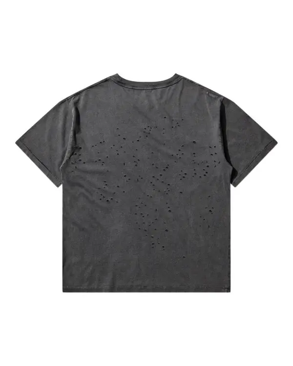 Satisfy Distressed Logo T-shirt - Black