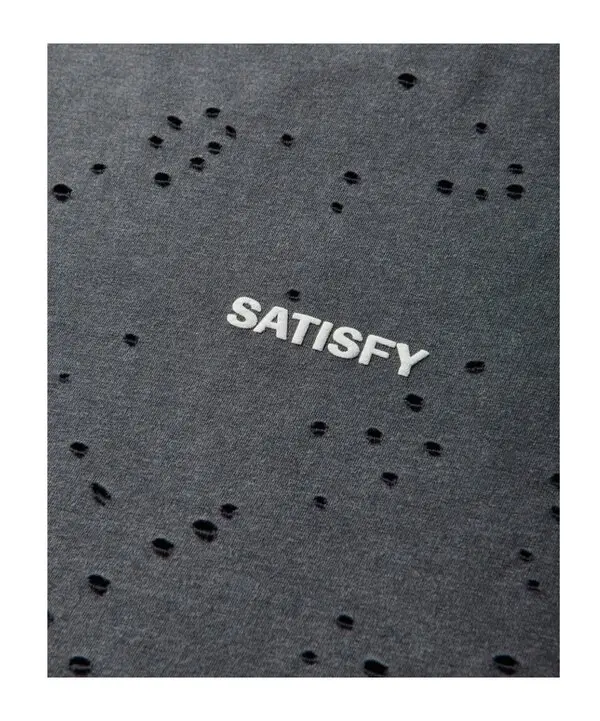Satisfy Distressed Logo T-shirt - Black